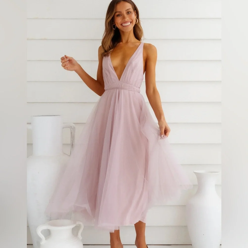 Hello Molly | Dresses | Summer Cinderella Midi Dress Lilac | Poshmark